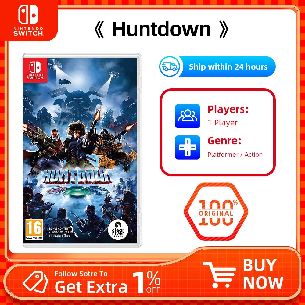 Huntdown - Nintendo Switch - Игра — фото 1