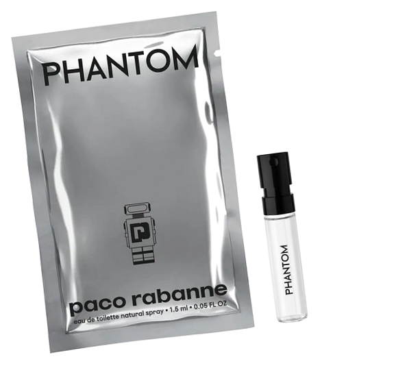 Пробник парфюма Paco Rabanne Phantom 1.5 / Туалетная вода Пако Рабан Фантом миниатюра / Яркий аромат