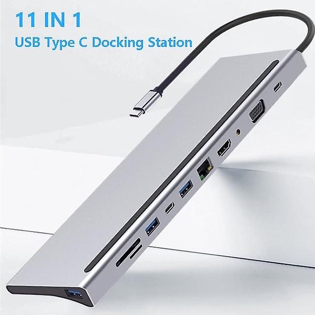 USB Type-C концентратор-адаптер MST для двух мониторов, два HDMI-разъема