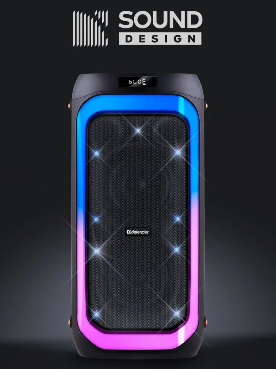 Портативная колонка Defender Orion (Орион) 60Вт, BT/FM/TF/USB/MIC/Light