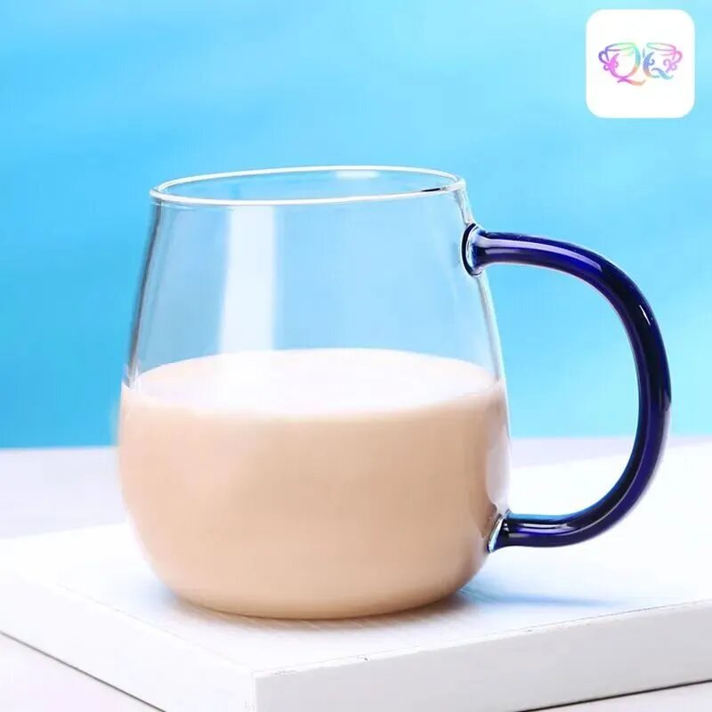 Для воды, чая, кофе, высокоборосиликатное стекло, стакан, мытье в посудомоечной машине, с ручкой