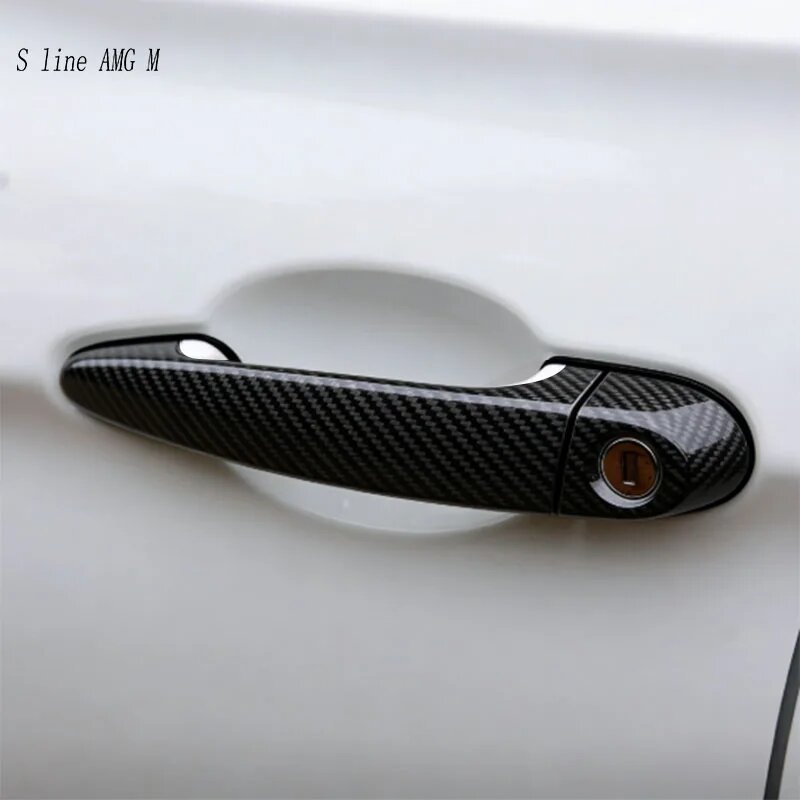 Для BMW 1 3 серии F20 F30 E90 X1 E84 X3 F25 X4 F26 X5 E70 X6 E71 Стайлинг автомобиля Наклейка на внешнюю дверную ручку Накладка Аксессуары