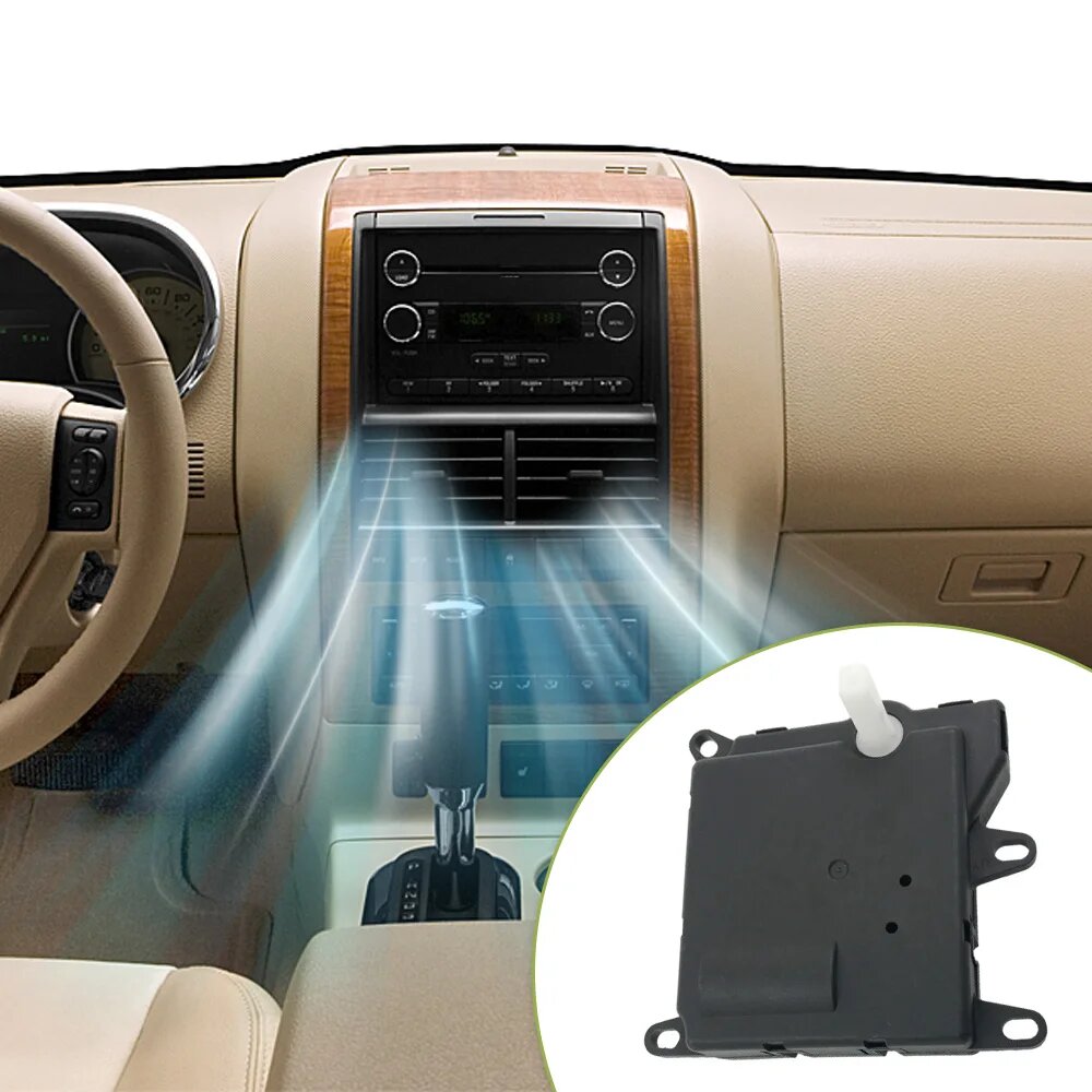 Привод заслонки отопителя на 8 контактов для Ford Explorer, Mercury Mountaineer 2002-2010, Lincoln Aviator 2003-2005, 2L2Z19E616BA