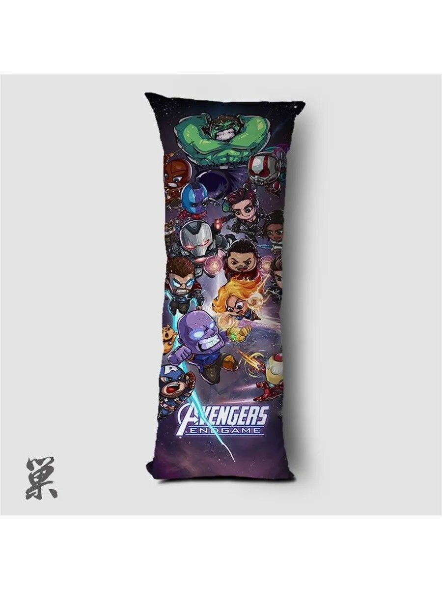 Подушка Marvel Человек-паук и Железный человек 30×80