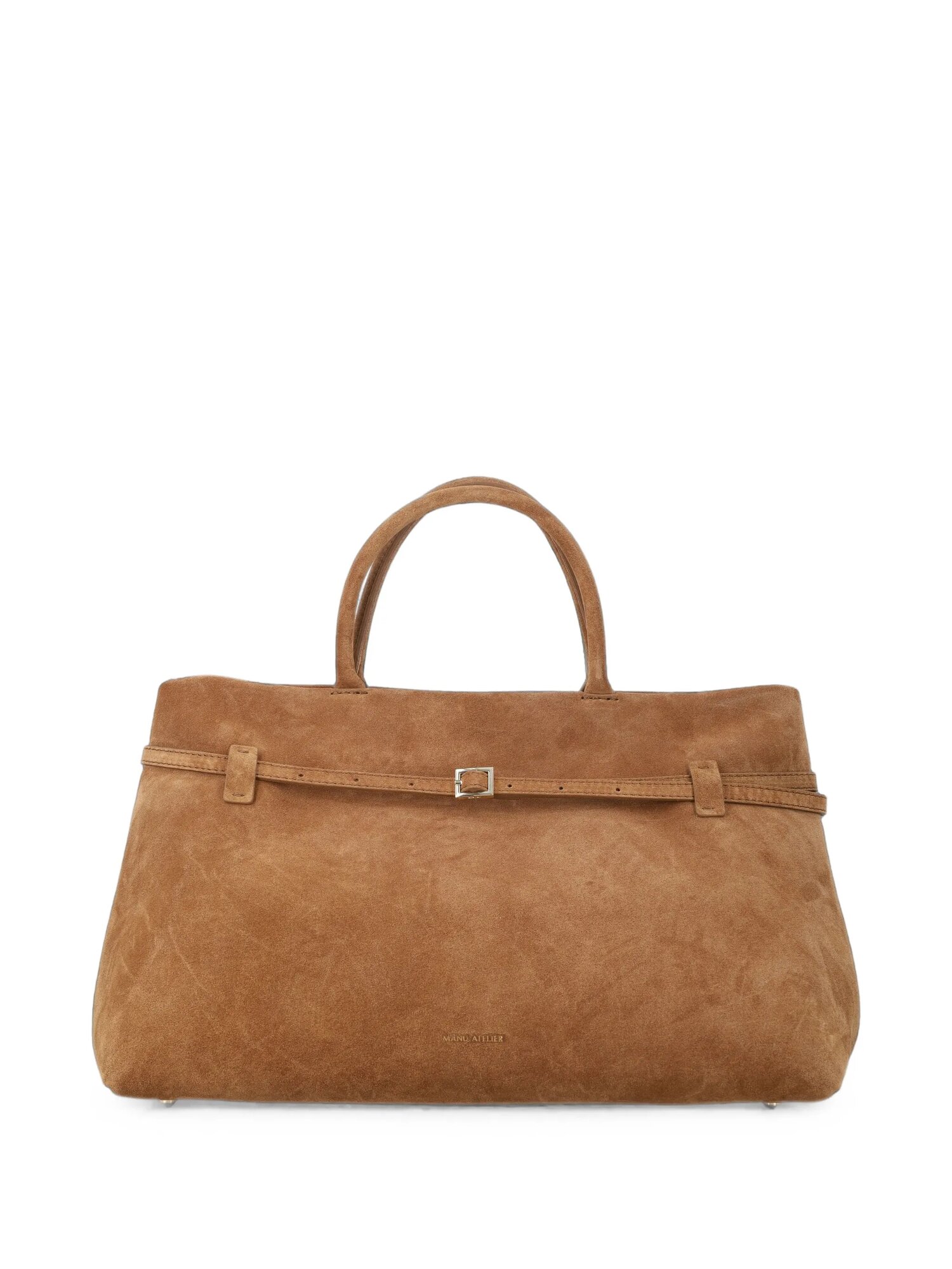 Сумка Manu Atelier Le Cambon 40 buckle-detail suede tote bag