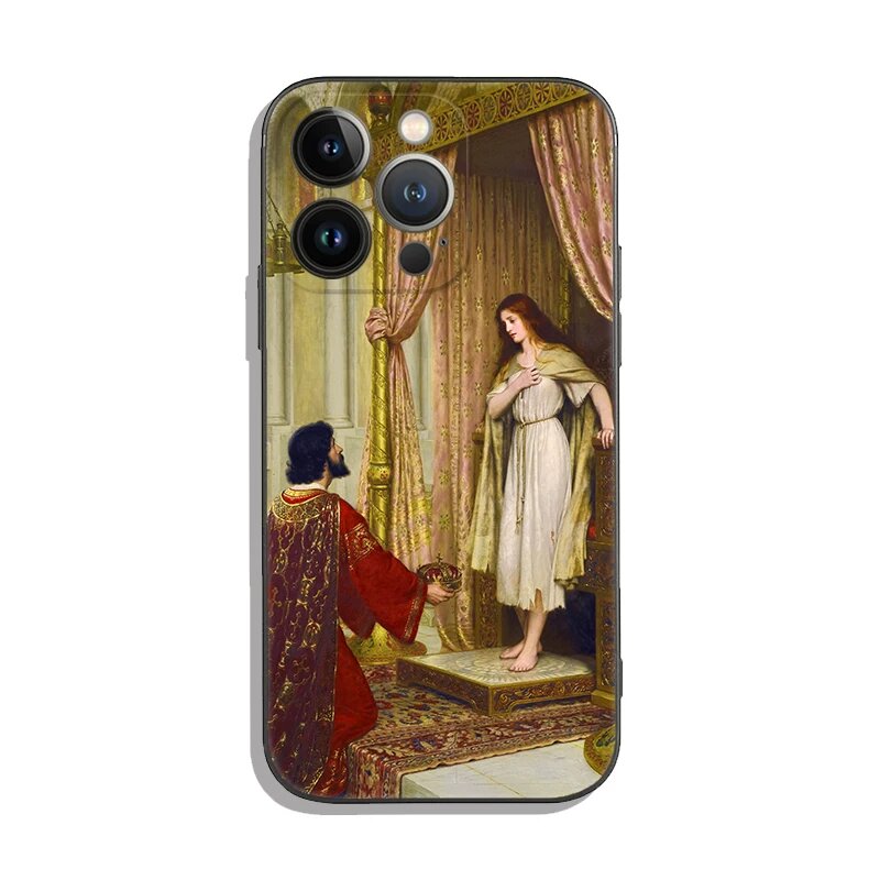 Чехол-накладка для iPhone 13 Mini с рисунком 'Королевская любовь' черного цвета
