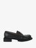 Лоферы GANNI Logo-plaque leather loafers, размер 9, черный