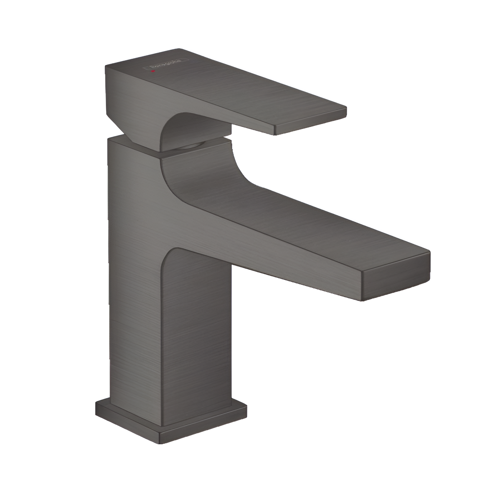 Смеситель для раковины Hansgrohe Metropol 100 однорычажный черный хром с клапаном Push-Open