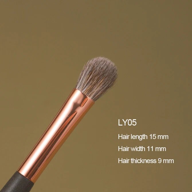 Кисть для теней LY01 из горностая, лисы и козьего волоса LY05