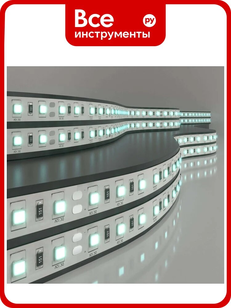 Светодиодная лента Elektrostandard 60Led 14,4W IP20 6500K холодный белый (5050 12V 60Led 14,4W IP20) a027838