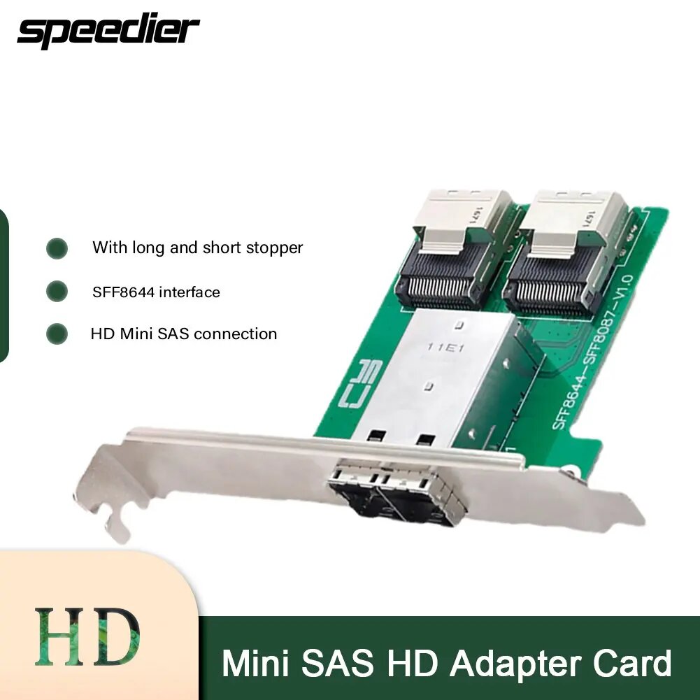 SPEEDIER Адаптер Mini SAS HD SFF-8644 - SFF-8087