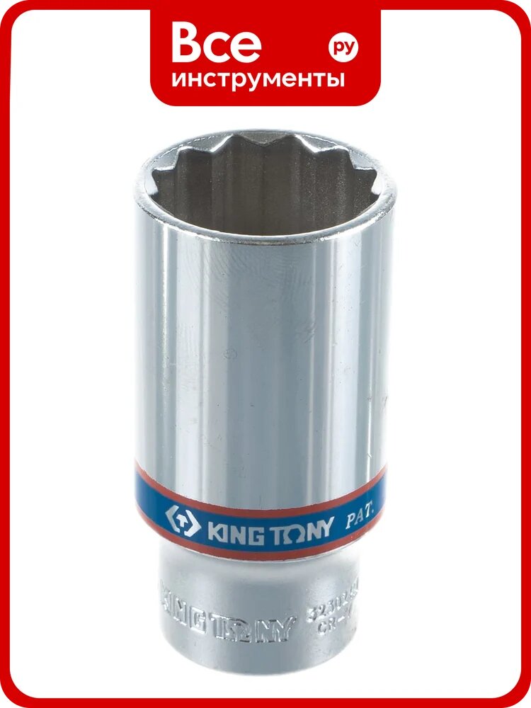 Головка торцевая глубокая двенадцатигранная (24 мм; 3/8) KING TONY 323024M