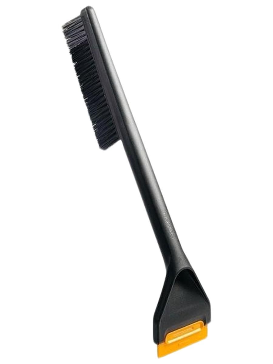 Щетка для снега 47см со скребком Solid FISKARS (щетка-сметка снеговая, съемный скребок)