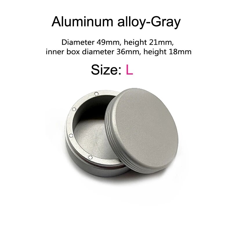 Магнитный контейнер из алюминия, серый/синий Aluminum Alloy