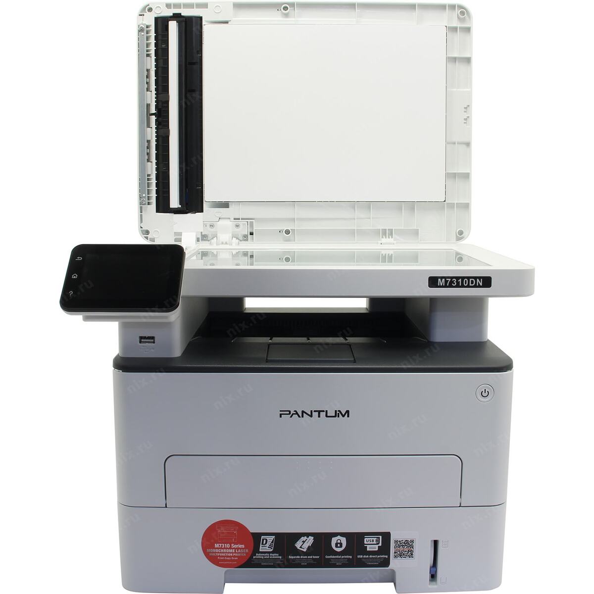 Pantum M7310DN (A4, 33 стр/мин, 512Mb, LCD, лазерное МФУ, USB2.0, двусторонняя печать, сетевой, DADF) — фото 1