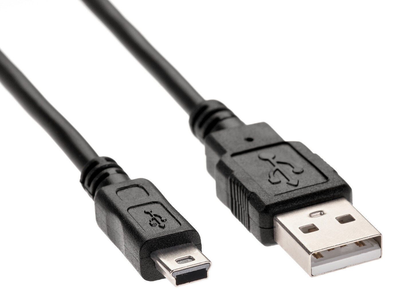 Кабель USB 2.0 A Mini USB B TELECOM питание + передача данных 1 метр (TC6911BK-1.0M)