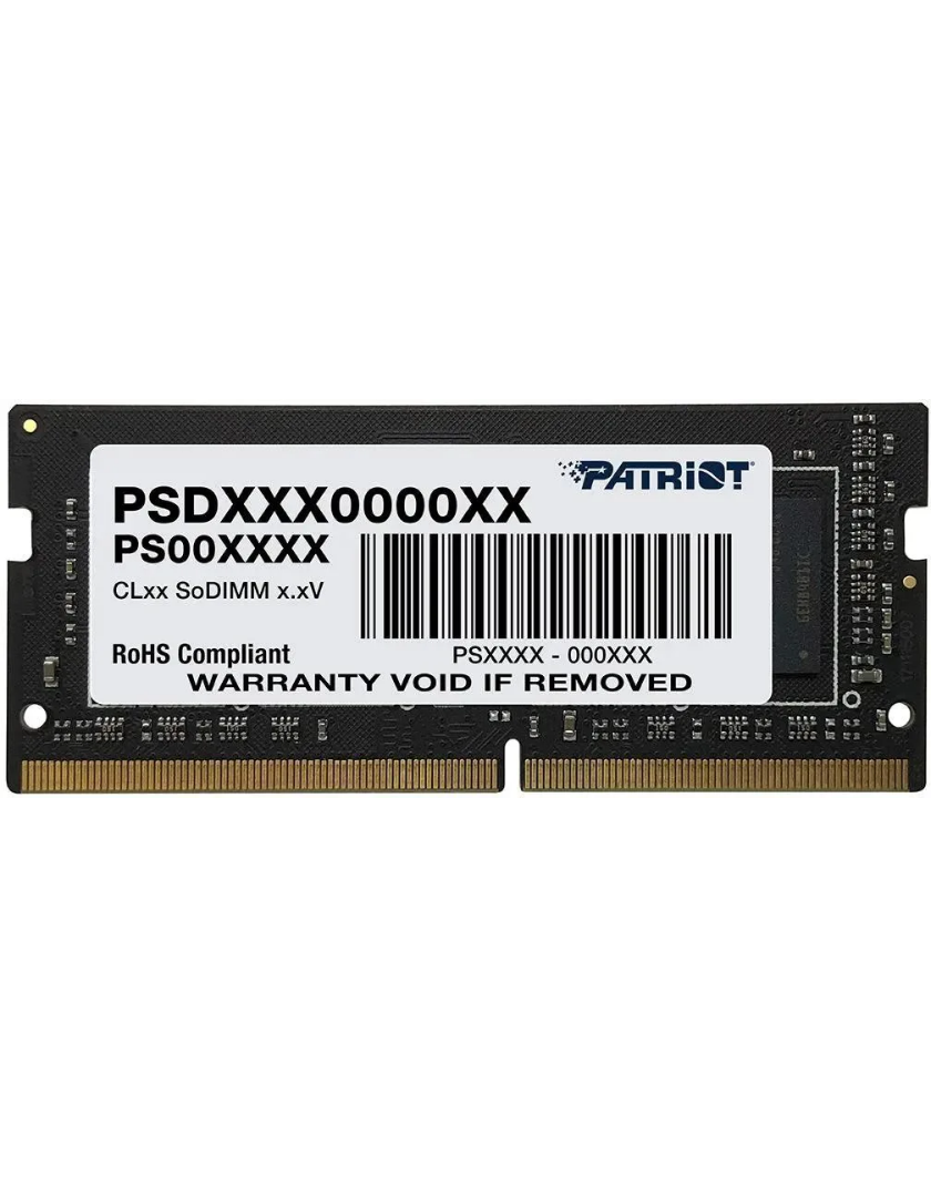 Оперативная память Patriot Memory PSD48G26662S 8ГБ, DDR4, SODIMM, 2666 МГц, CL19