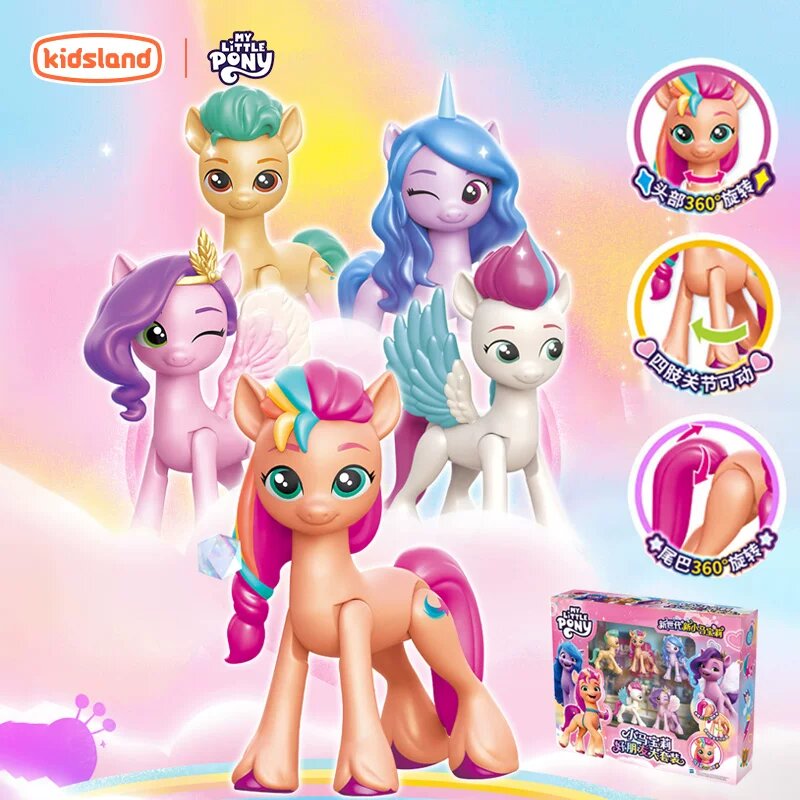 Набор для укладки волос My Little Pony Friendship Edition с 5 инструментами, детский аксессуар, MLP106