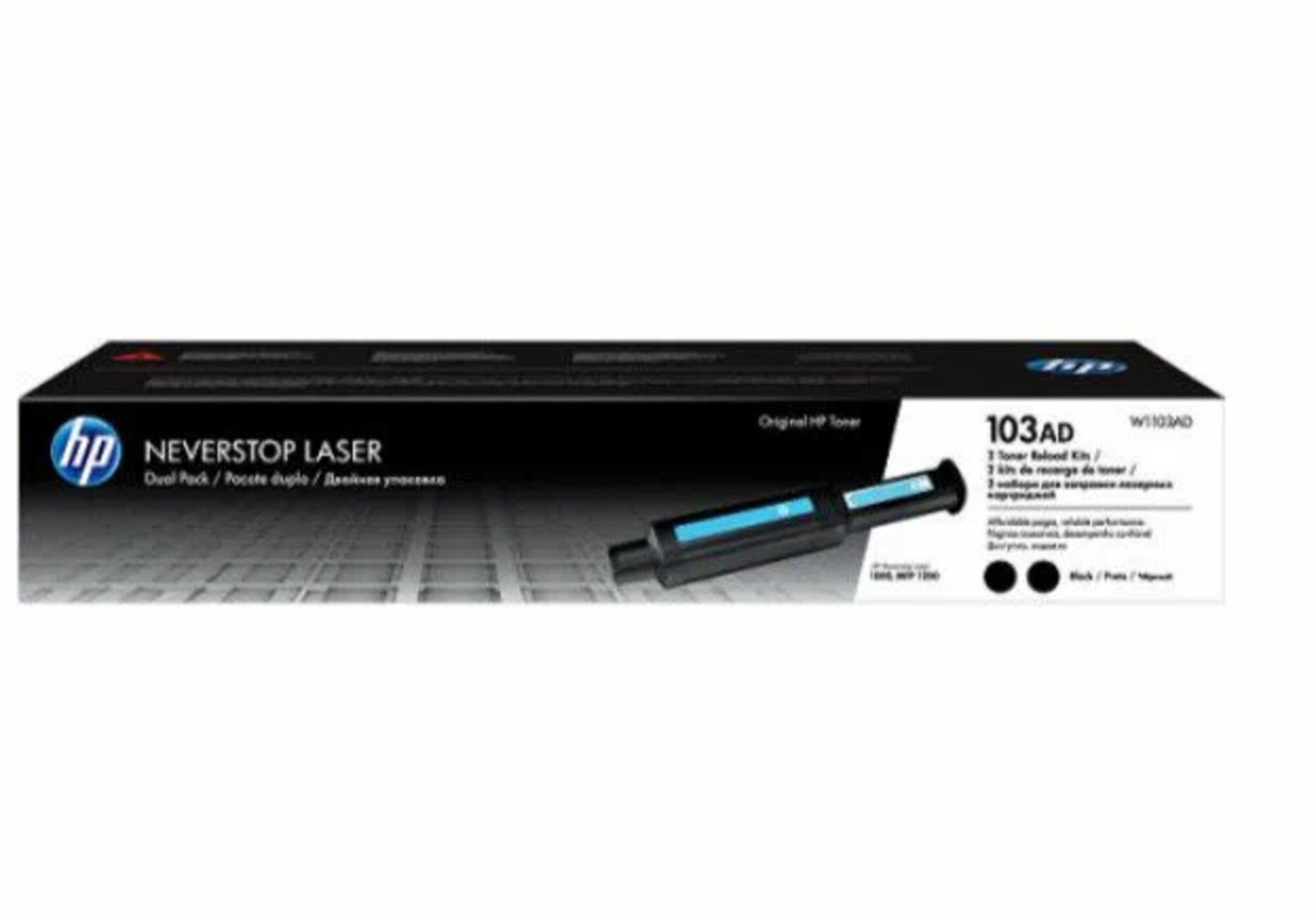 Заправочный комплект HP 103AD HP Neverstop Laser 1000a/1000w/1200a/1200w, 2X2,5К W1103AD