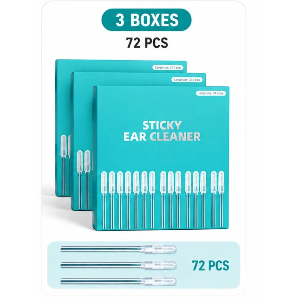 Набор Sticky Ear Cleaner, 72 шт