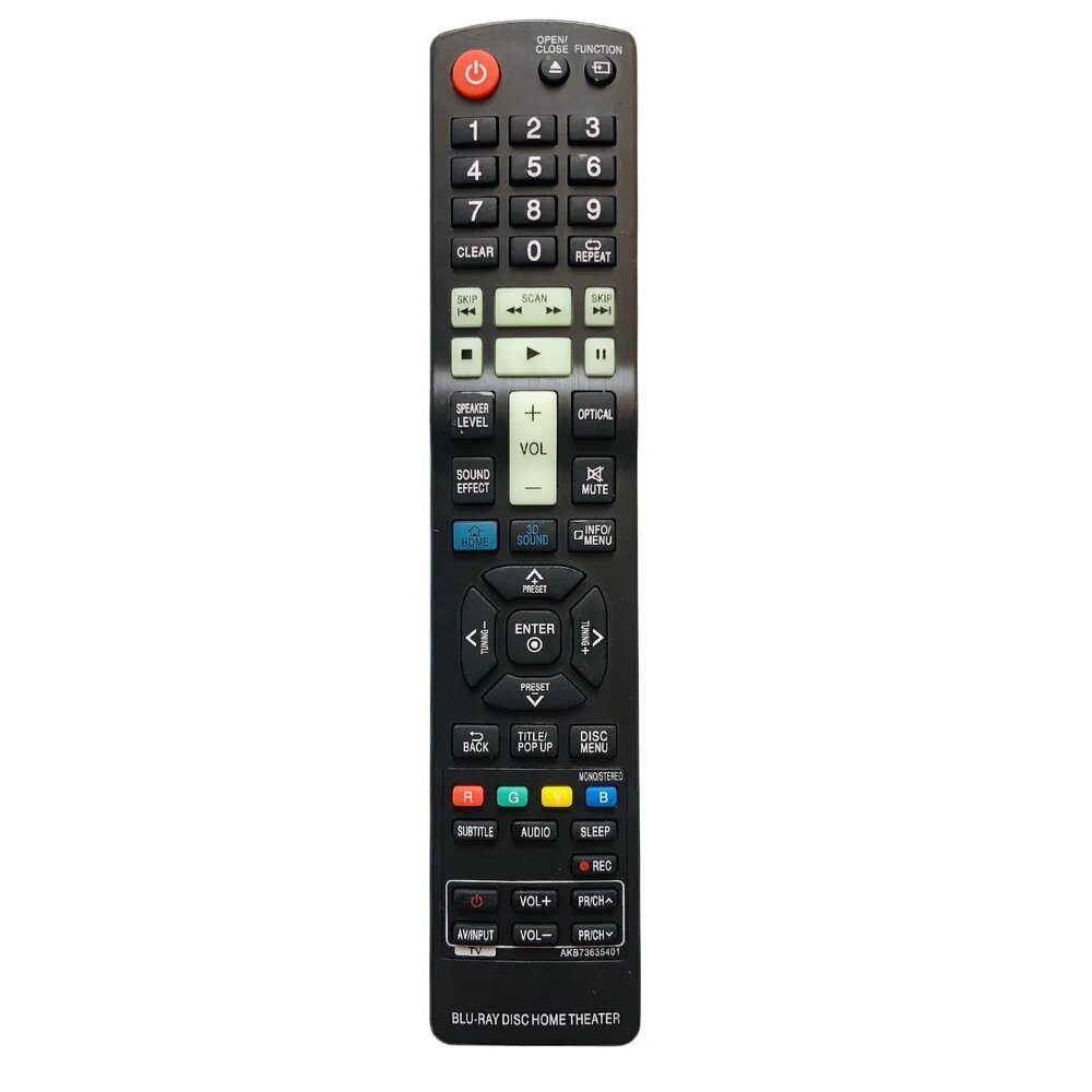 (OZR8)AKB73635401 Пульт дистанционного управления для LG Blu-Ray Home Universal AKB73375504