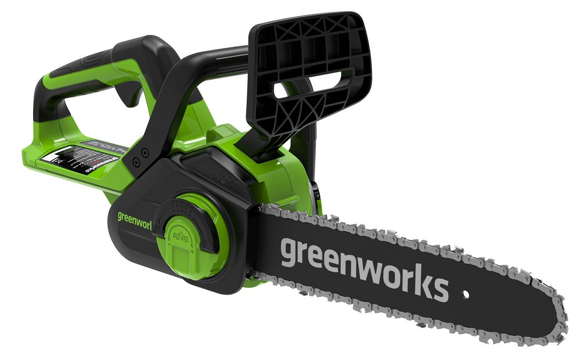Цепная пила аккумуляторная Greenworks G24CS25K2 2007707UA 24V, 25см, с АКБ 2Ач и ЗУ