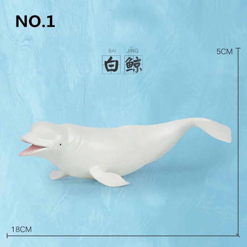 Фигурки морских животных из ПВХ, набор из 12 штук beluga
