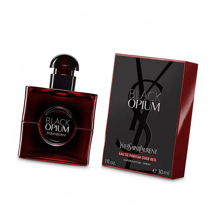 Женский парфюм Yves Saint Laurent Black Opium Over Red 30 мл - Ysl Блэк Опиум Овер Ред красные