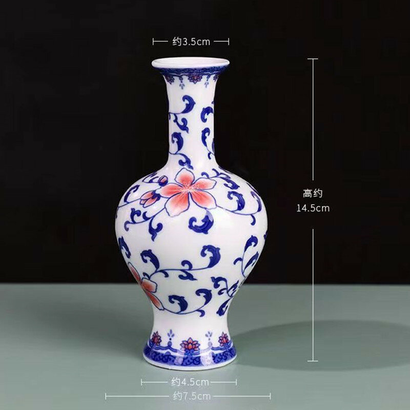 Античная Зеленая Глазурь Ваза Украшения Античный и античный Qianlong Год Цветочный Сосуд Эмаль Цвет Античная Стойка A17