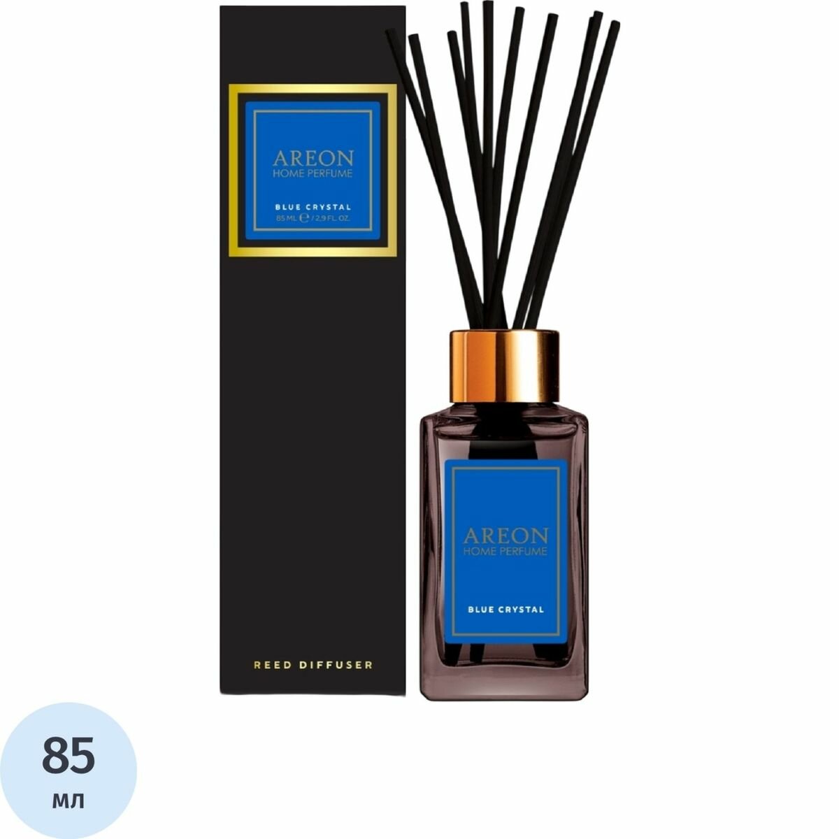 Аромадиффузор с палочками Areon Sticks premium Blue Crystal 85мл