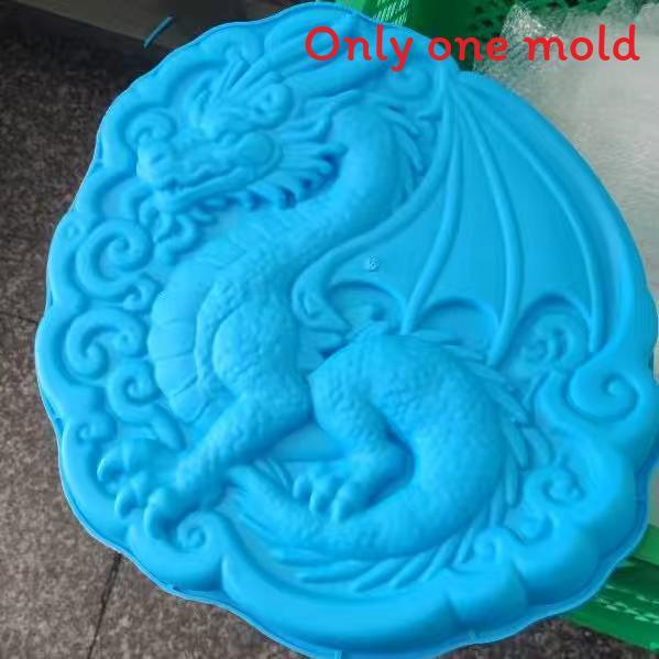 Формовка для декоративных камней подсолнечник синий дракон для двора и рукоделия дракон