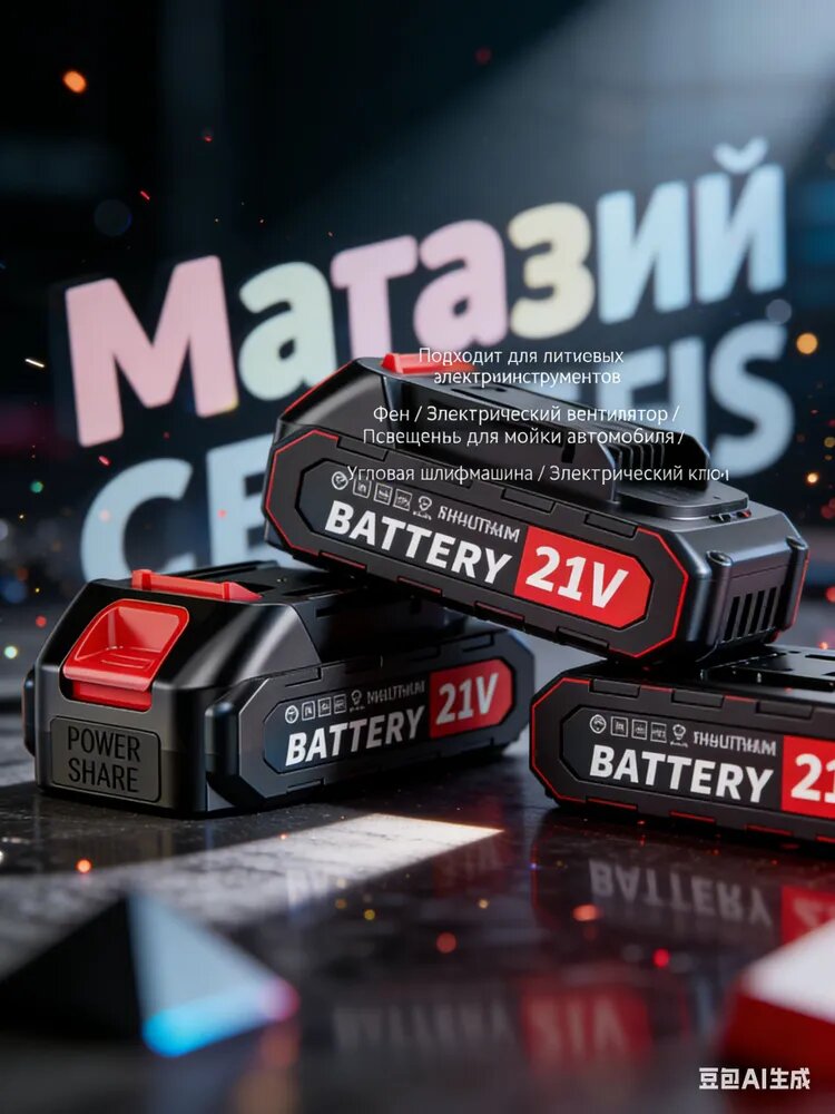 Аккумуляторная батарея 21В Li-Ion, совместимая с инструментами типа Makita LXT, 1200 мАч