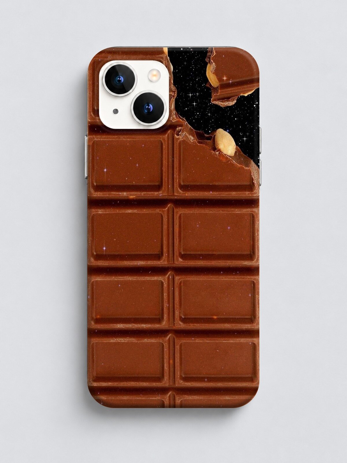Силиконовый чехол на iPhone 14 плитка шоколада