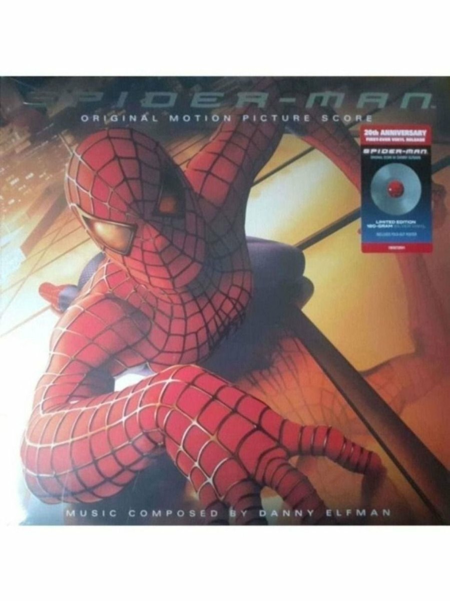Виниловая пластинка Danny Elfman - Spider-Man LP, 20th Anniversary Limited Edition, Silver vinyl, Ori*inal