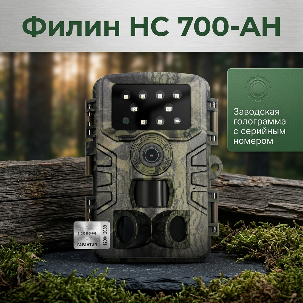 Фотоловушка для дачи - Филин HC 700-AH невидимая фотоловушка