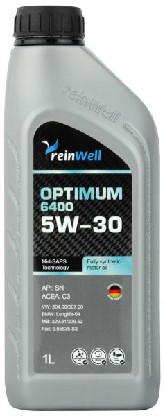 Синтетическое моторное масло ReinWell OPTIMUM 6400 5W-30, 1л