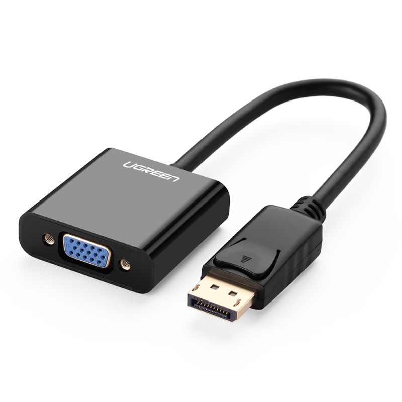Конвертер UGREEN DP109 (20415) DP Male to VGA Female Converter. Цвет: черный