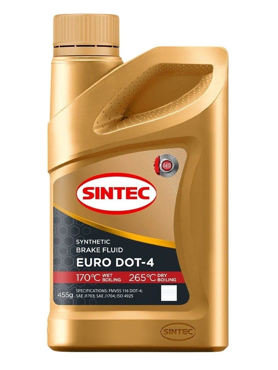 Тормозная жидкость EURO DOT 4, 0,455л, SINTEC 102809