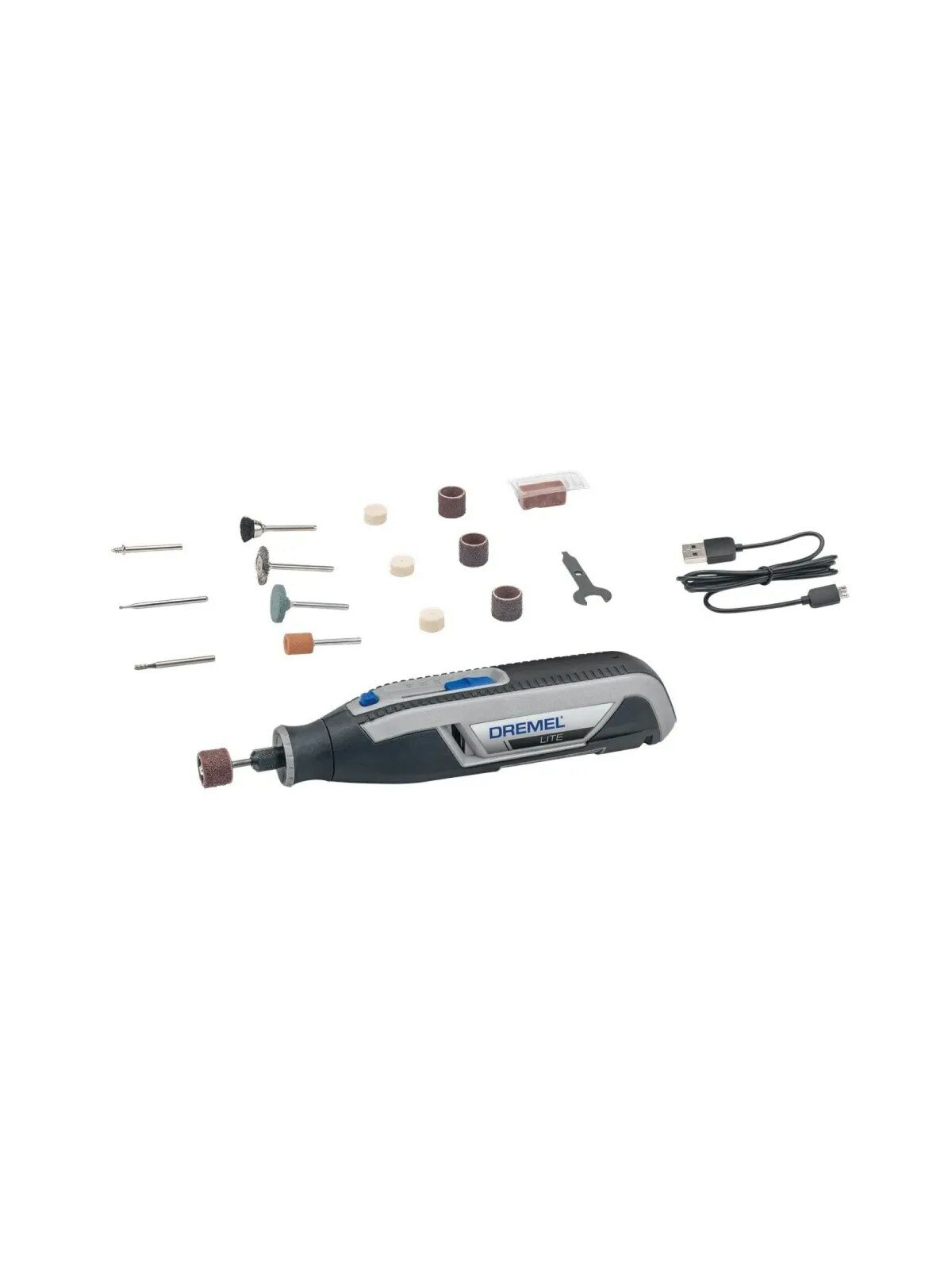 Dremel Lite 7760-15, 3.6 В, 2 Ач, 15 насадок - Многофункциональный аккумуляторный инструмент (F0137760JD)