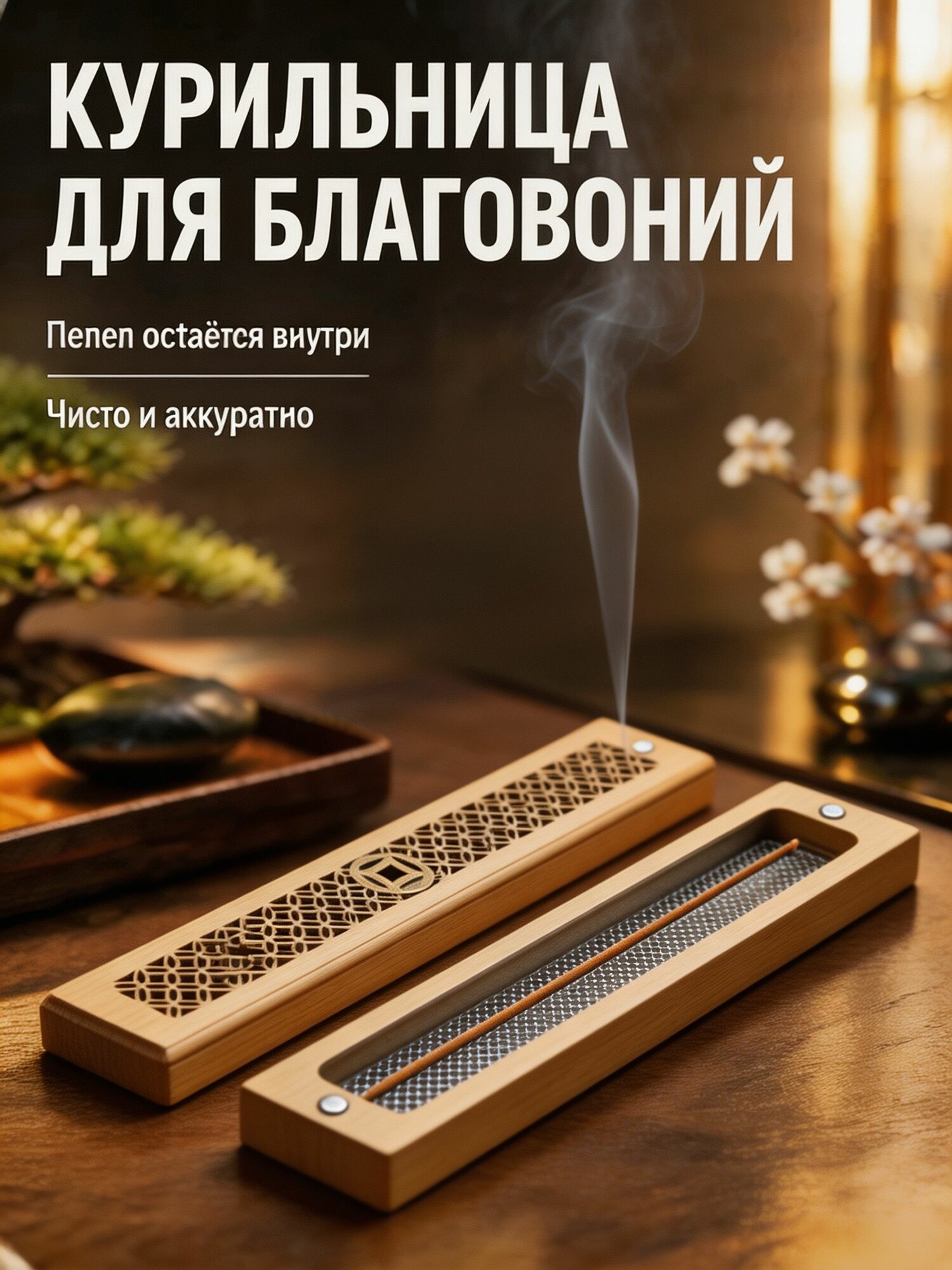 Подставка для благовоний курильница для благовоний палочек и конусов, держатель для ладана