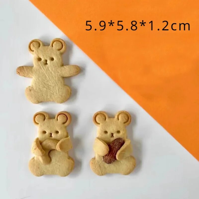 Форма для печенья "Мышка обнимает" 5.9*5.8*1.2см, 1pcs-HuggingMouse