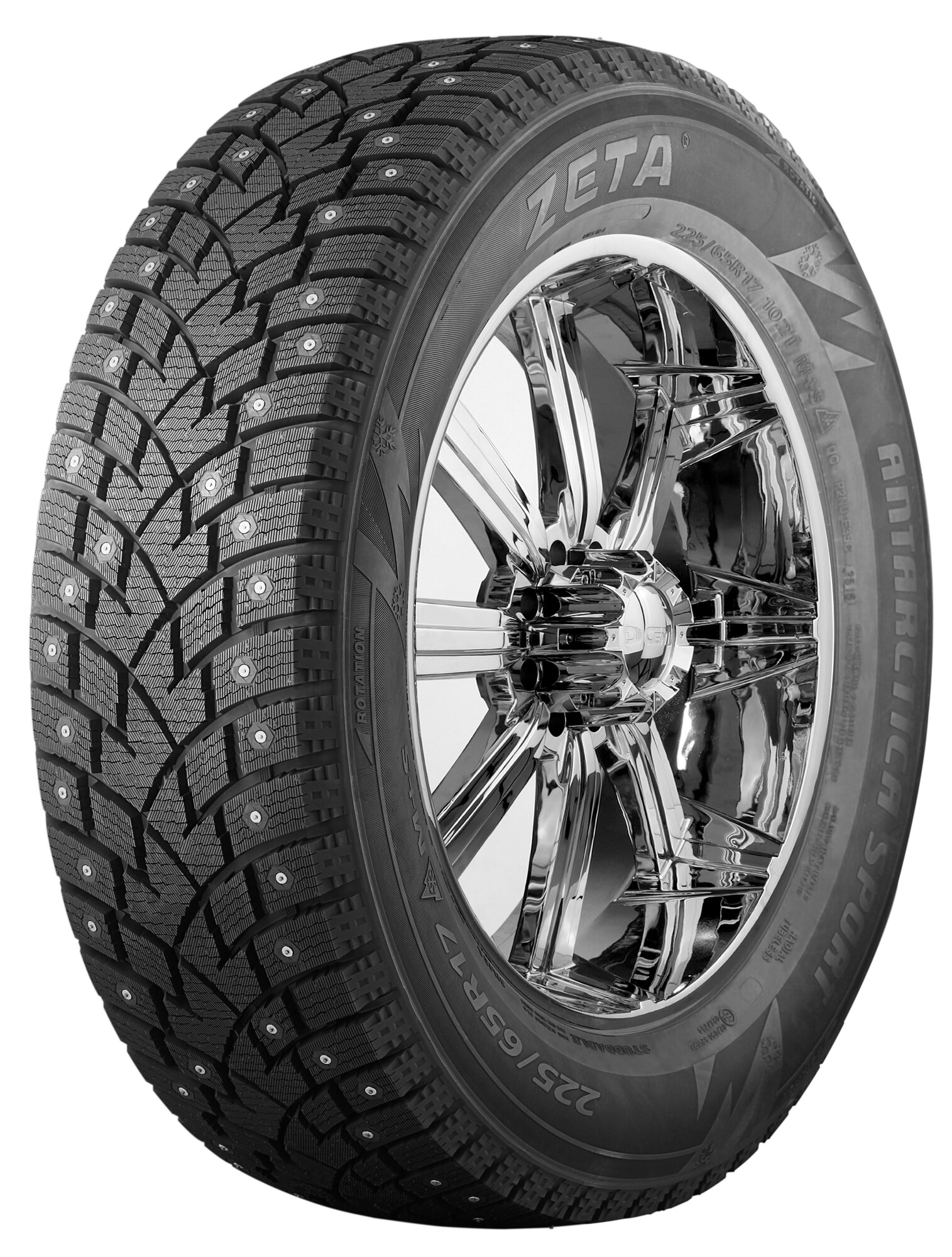Шина ZETA 285/50 R20 116R XL Antarctica Sport зимняя шип Китай 2023 год