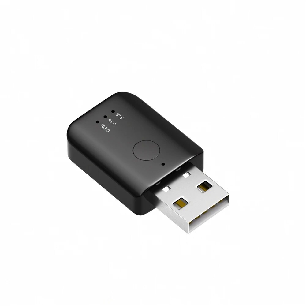 Bluetooth 5.1 автомобильный FM-трансмиттер-ресивер, мини-USB-адаптер 5В, комплект для FM01