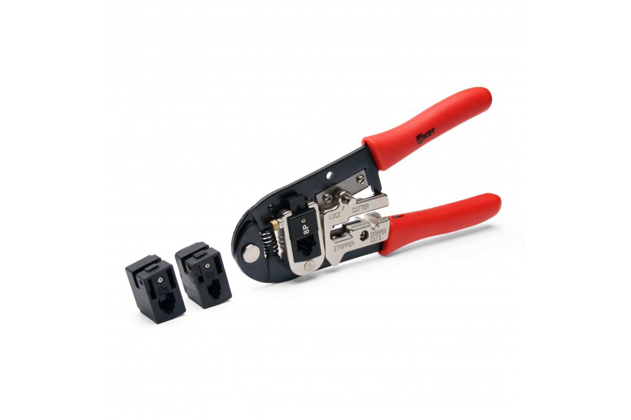 Пресс-клещи (кримпер) JT-01B (КВТ) 69280 со сменными модулями RJ-45, RJ-12, RJ-11, RJ-22