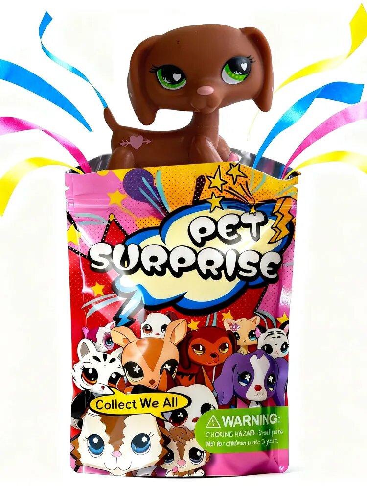 Pet Shop #556, лпс игрушки, Немецкий дог, Сосиска-дог, овчарка, собака, подарок для девочки(С упаковочным пакетом)