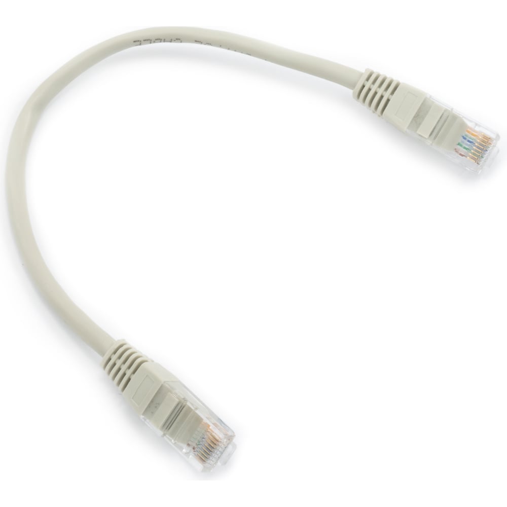 Кабель патч-корд А1 0.25 м, U/UTP, 5e, CCA, серый A1-LCU5E-0.25M