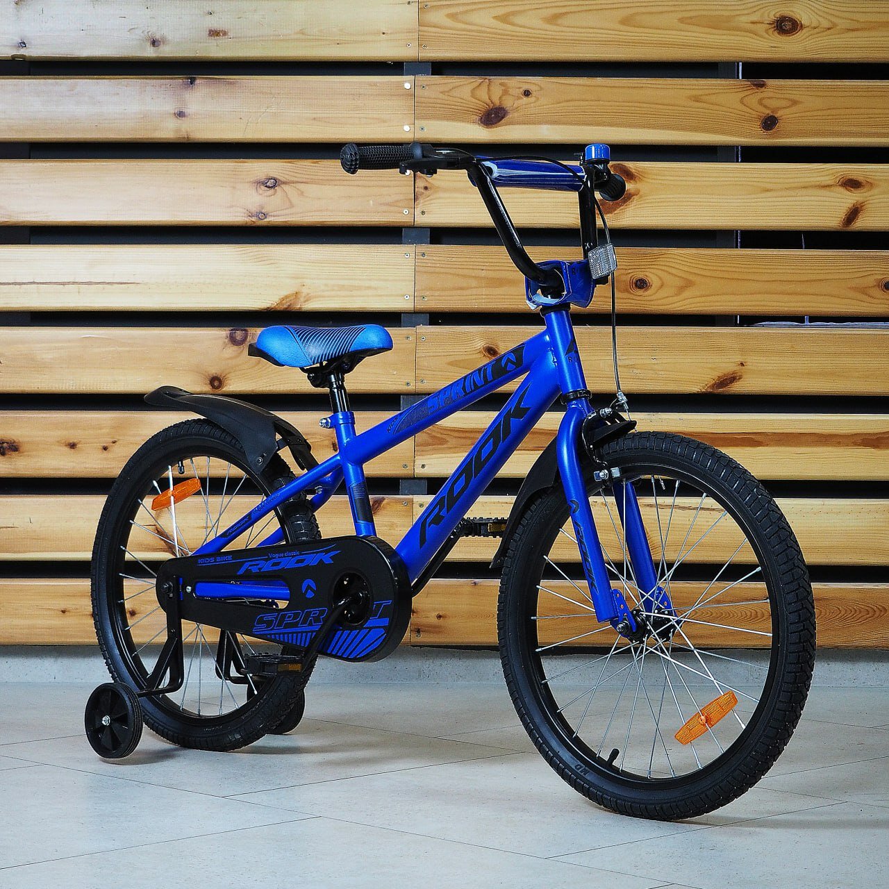 Велосипед детский 16" дюймов Rook Sprint, рост 105 - 115 см, синий. От 4 до 6 лет