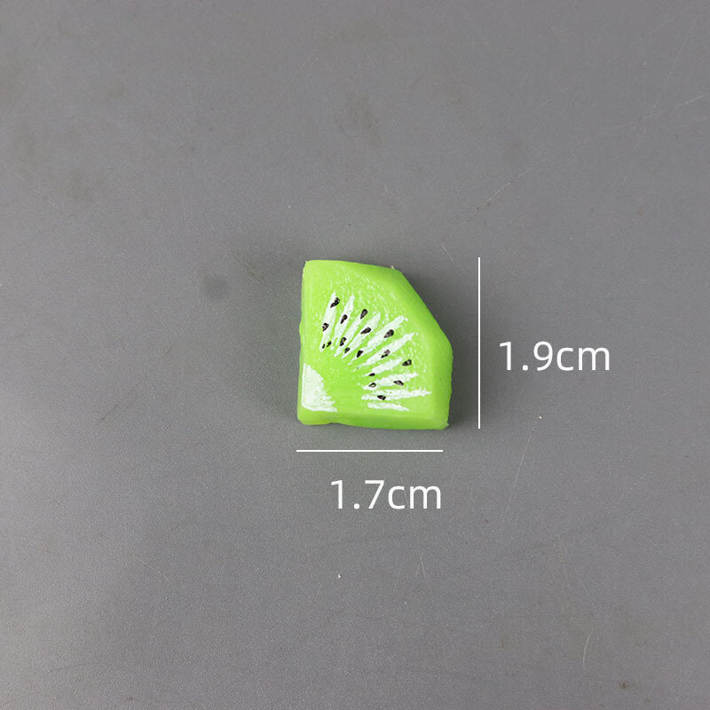 Реалистичная модель кусочка киви для фотографии, DIY-декора, 3D фруктового аксессуара, презентации еды