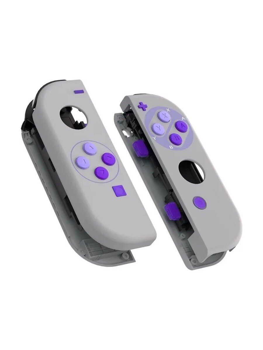 Сменный корпус с кнопками для Nintendo Switch и Switch OLED, стиль SNES, комплект для Joy-Con