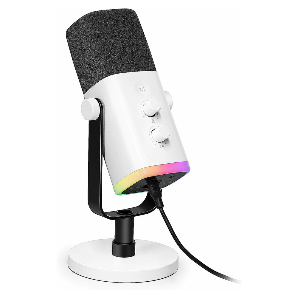 Fifine динамический USB/XLR-микрофон AmpliGame AM8 для стримов белый